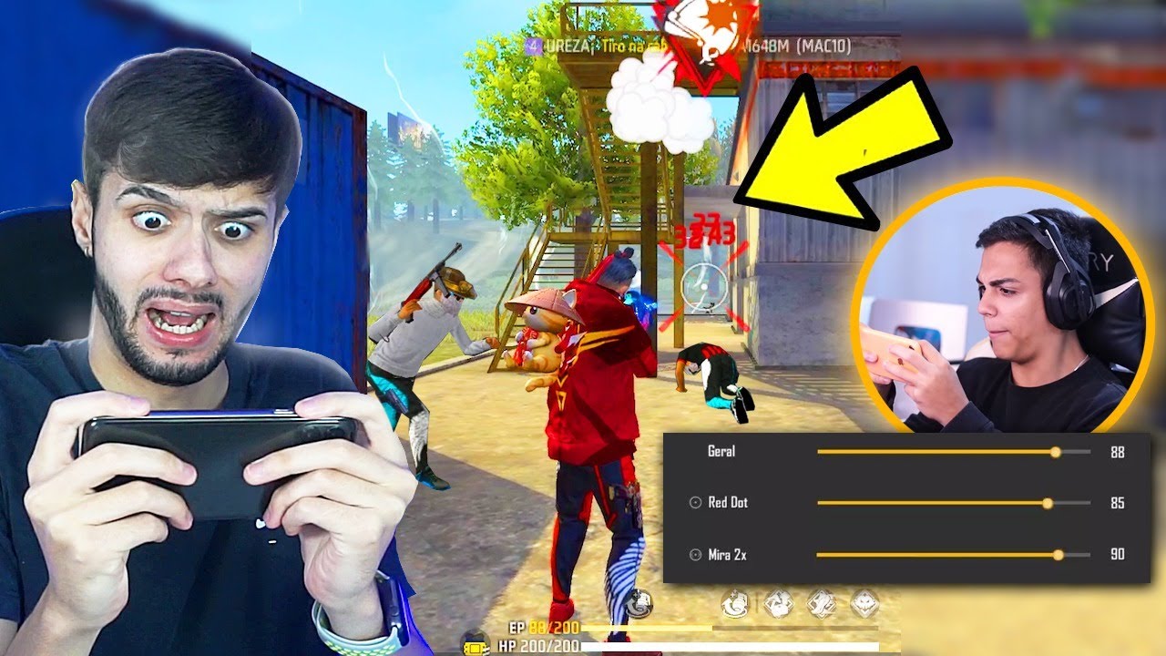 Usei a SENSI do FREITAS no MOBILE e fiz o IMPOSSÍVEL! FREE FIRE - YouTube