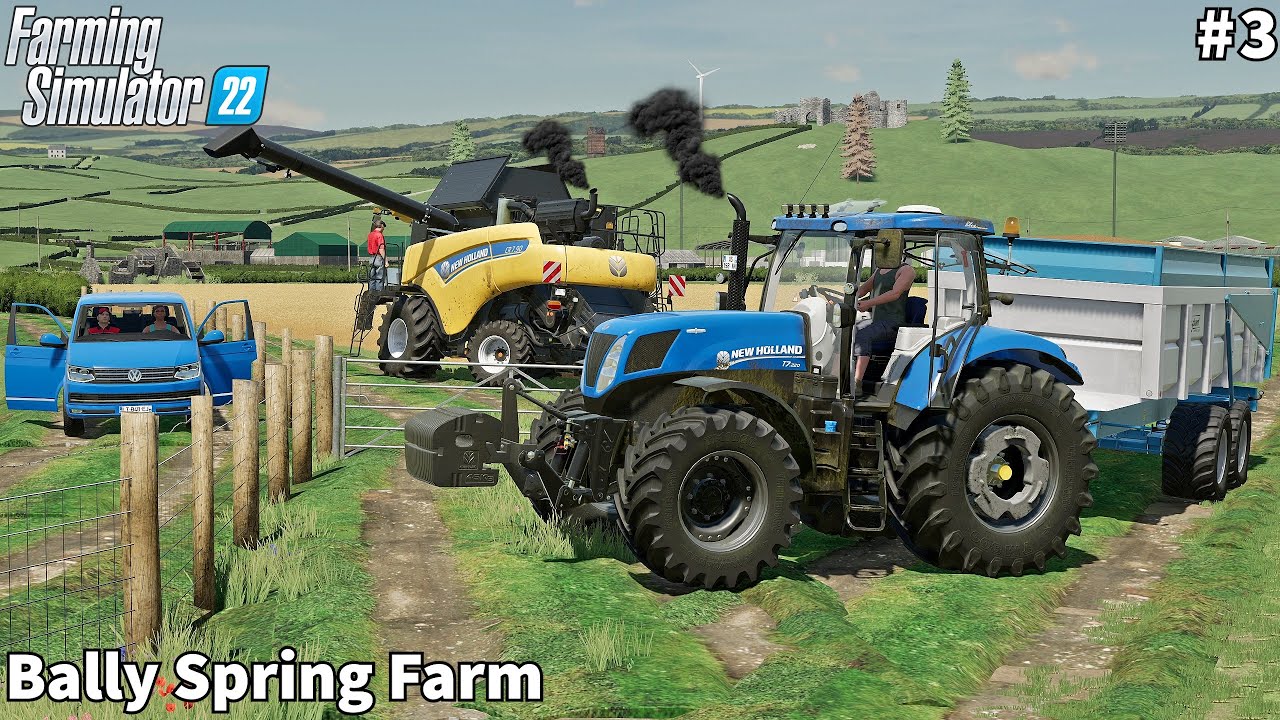 Buying Piglets & Feeding Animals, Barley Harvesting│Bally Spring│FS 22 ...