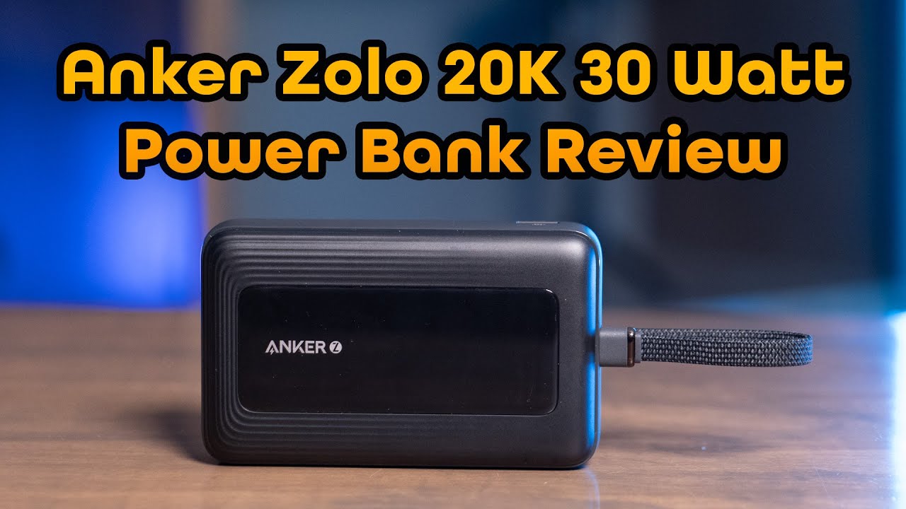 Anker Zolo 30 Watt 20K Power Bank Review with USB C - YouTube