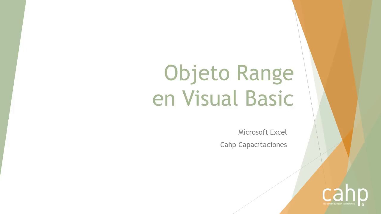4 Objeto Range Visual Basic Youtube
