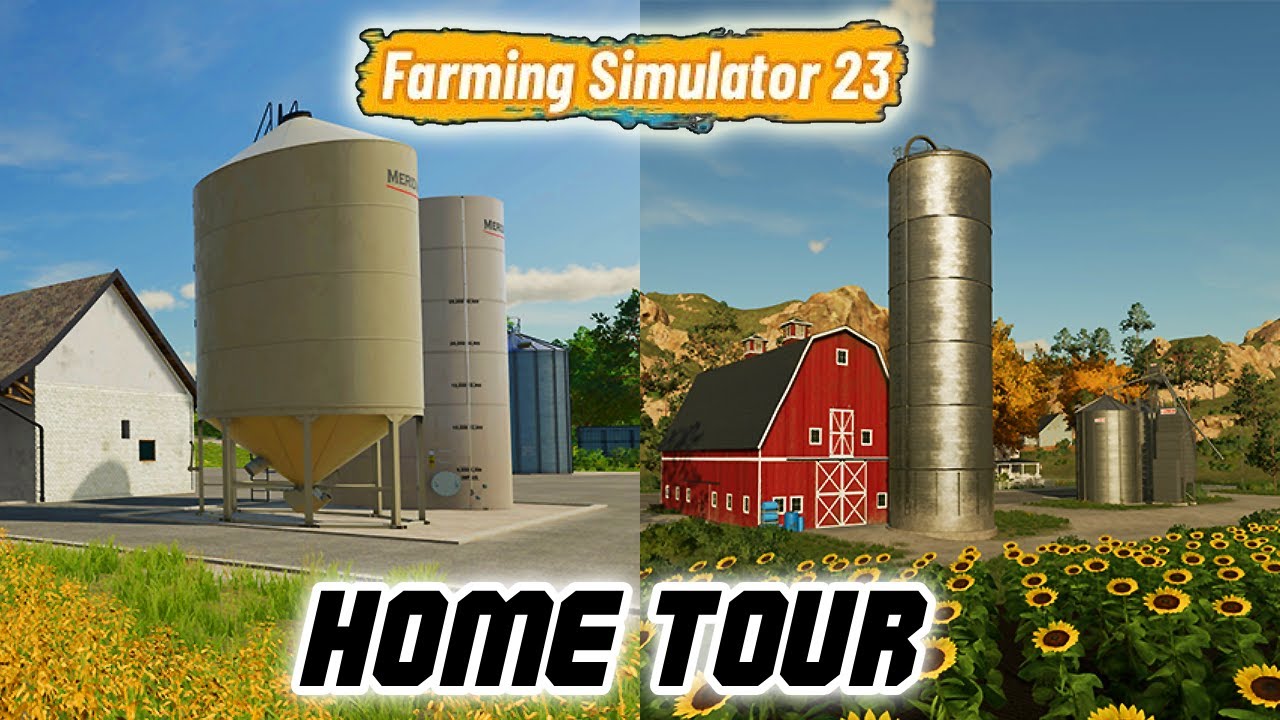 Farming simulator 23 - Home Tour | Detail of Home in Fs 23 | # ...