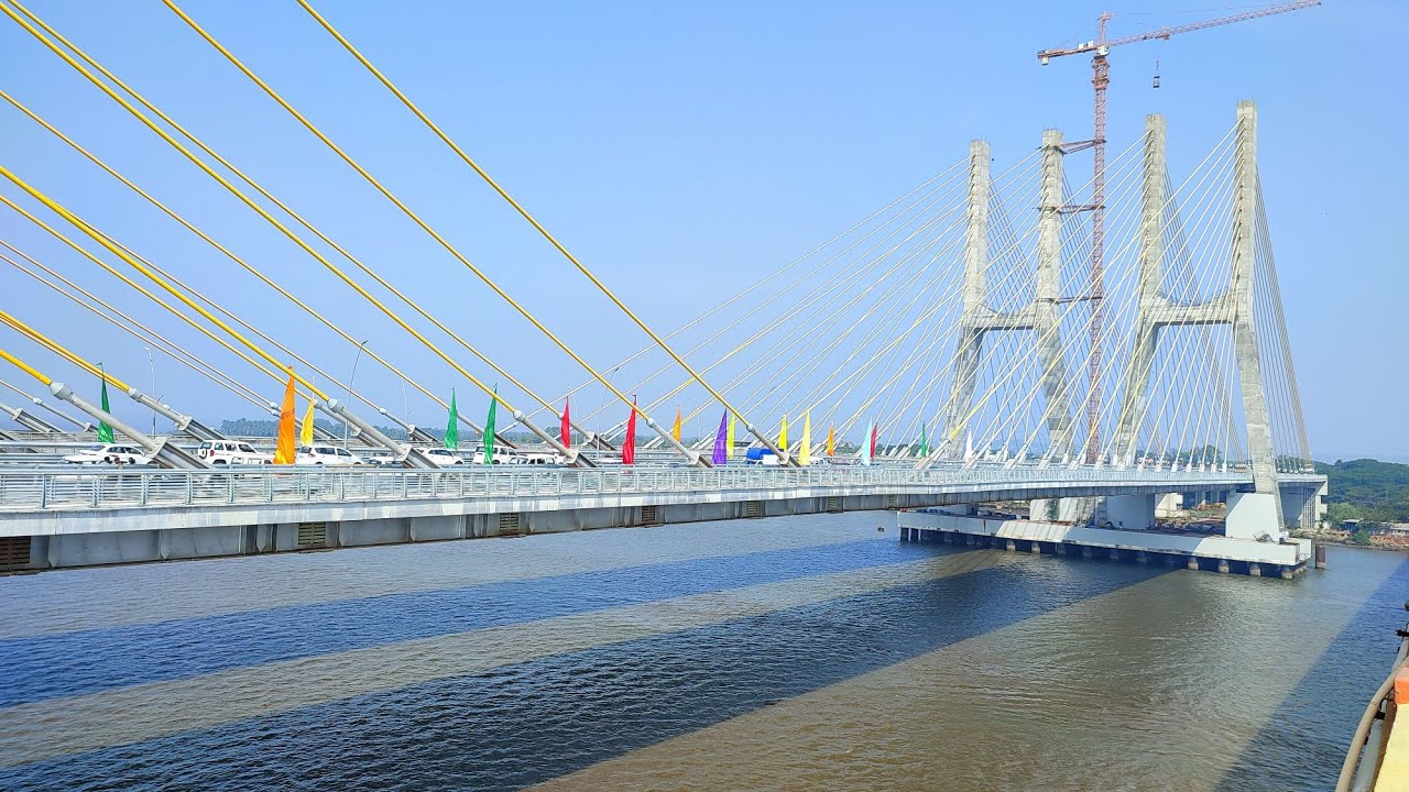 New Zuari Bridge Goa|zuari bridge time lapse video|Goa time lapse video ...