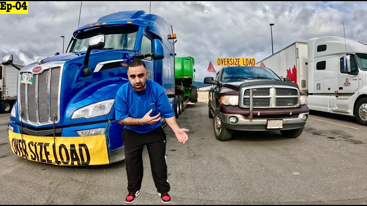 First time ESCORT/PILOT ke saath Trucking in AMERICA | Calgary to ...
