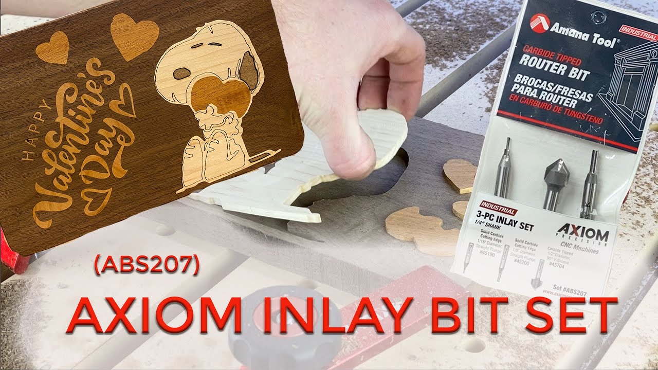 New!!! Axiom Inlay bit set (ABS207) - YouTube