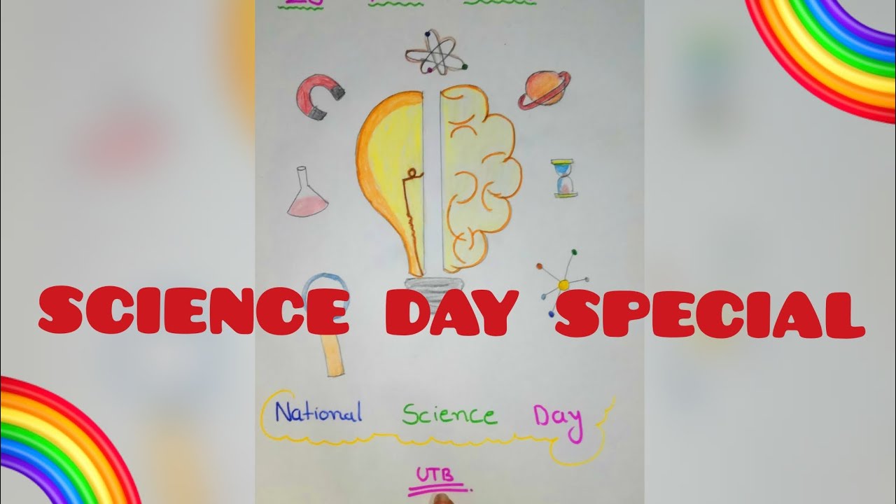 DIY SCIENCE DAY SPECIAL DRAWING 💡⚗️🪐#28 February 2024🎀 - YouTube