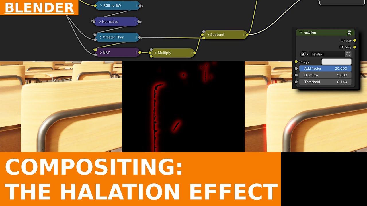 [ENG] - The Halation Effect | Blender 4.3 Compositing Tutorial - YouTube