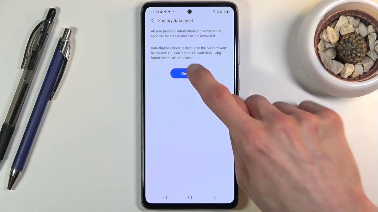 How to Factory Reset the SAMSUNG Galaxy A72 Device through Settings - Hard Reset - Erase All ...