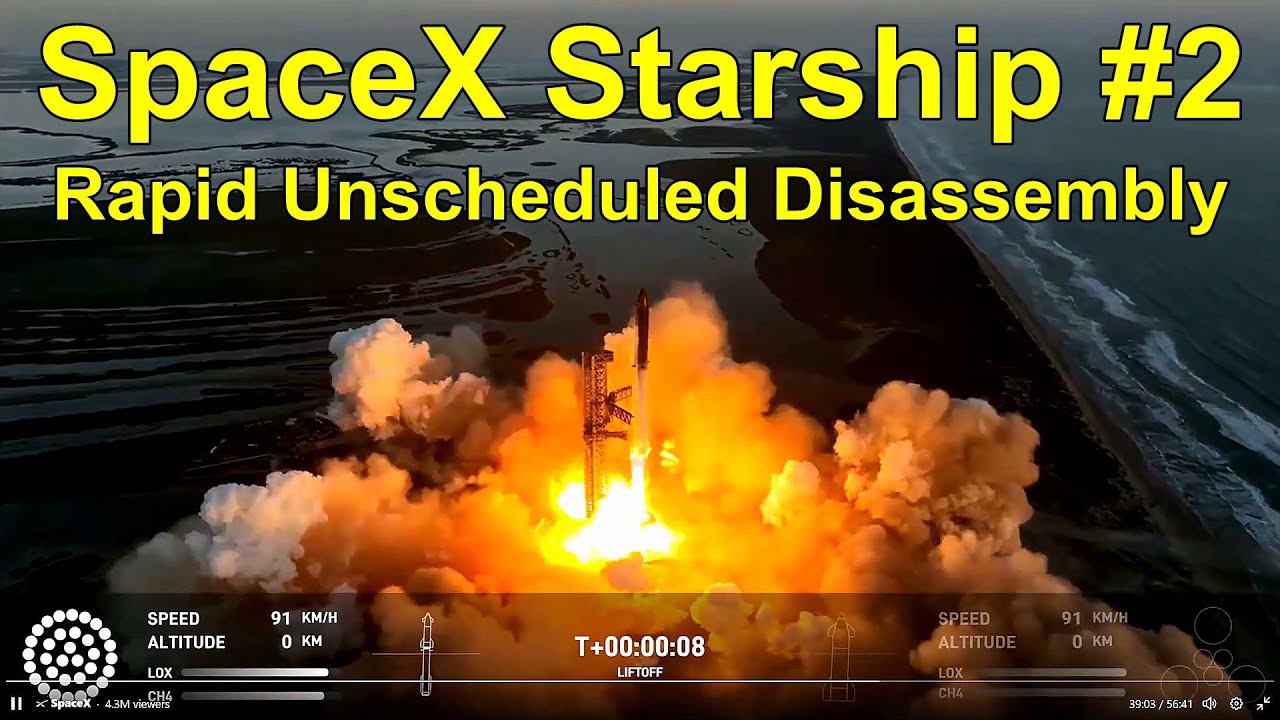 Elon Musk's Starship #2 (IFT2) Launch (and explosion and lost contact ...