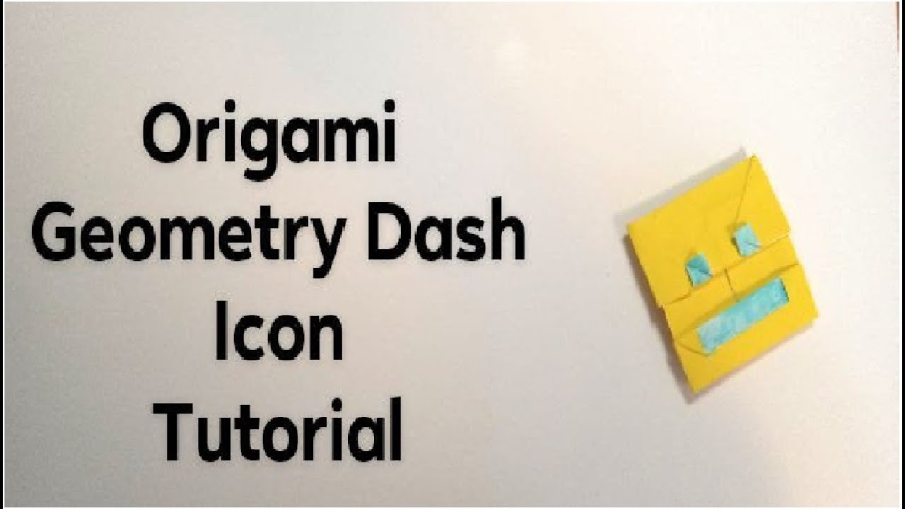 Origami Geometry Dash Icon Tutorial - YouTube