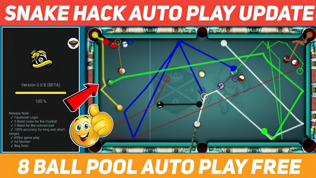 8 Ball Pool Free Snake Hack 🤑 BY LHRHAIDERYT 🤑 Free Hack 100% AntiBan Working Trick 🤑🤑 - YouTube