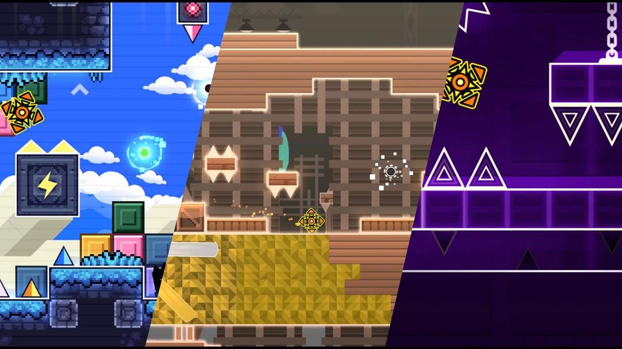 [Geometry Dash] 2 random only cube mode levels (+Honorable Mention ...