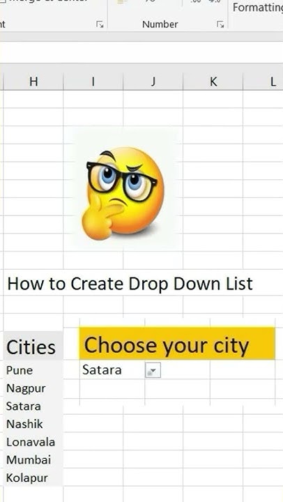 # How to create Drop down list - YouTube