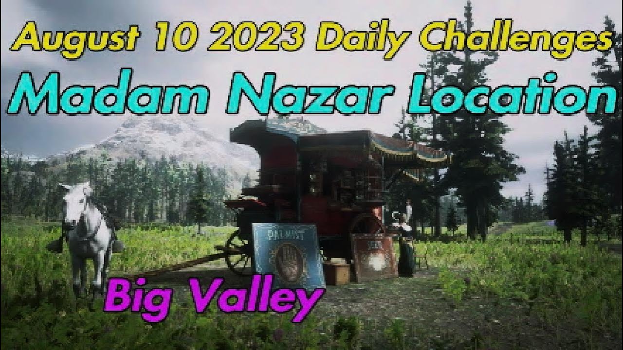 Red Dead Online Daily Challenges Madam Nazar Location August 10 2023 ...