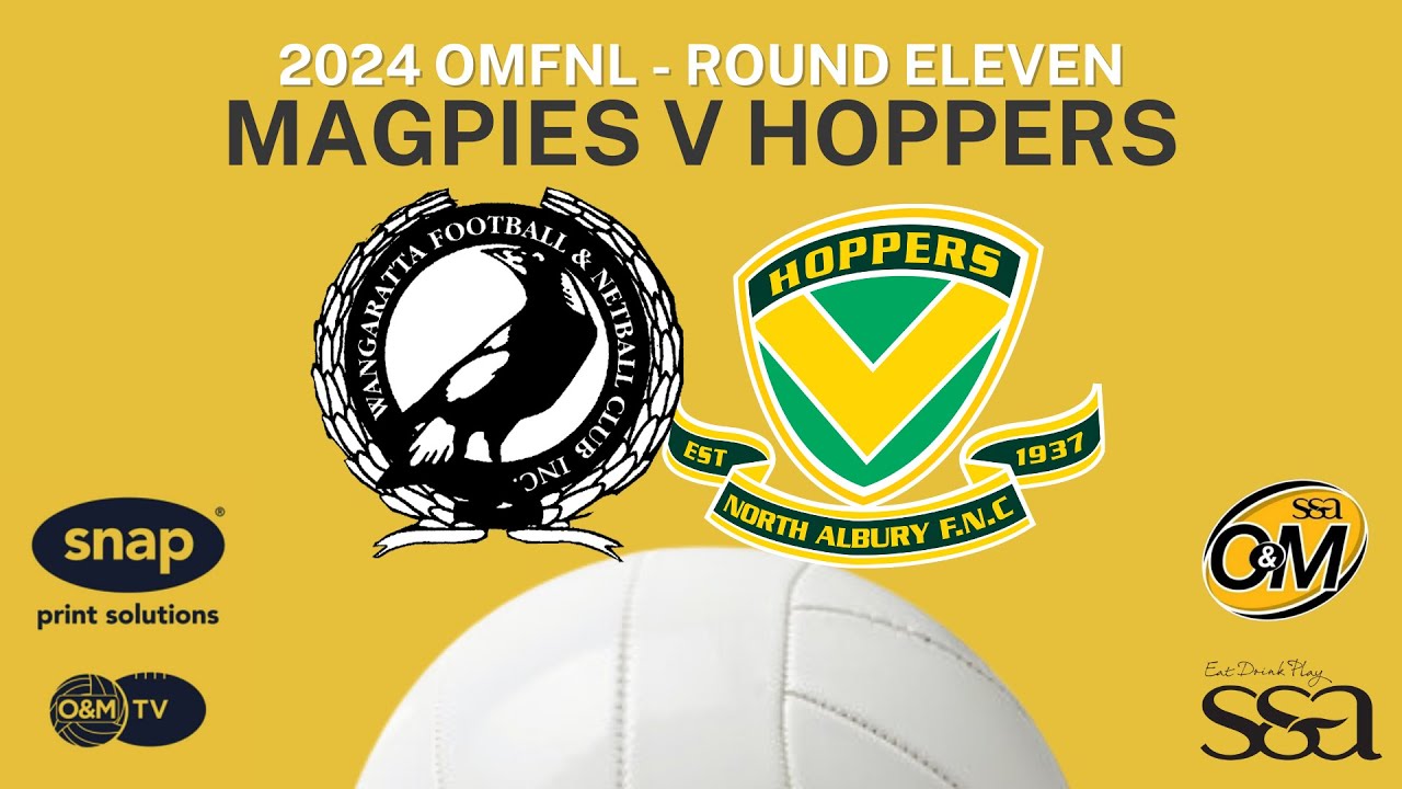 2024 R11 Magpies v Hoppers Netball - YouTube