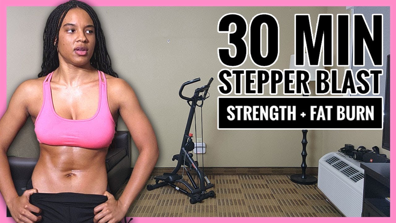 Full Body Fat Burning Cardio Mini Stepper Workout Burn Belly Fat - YouTube
