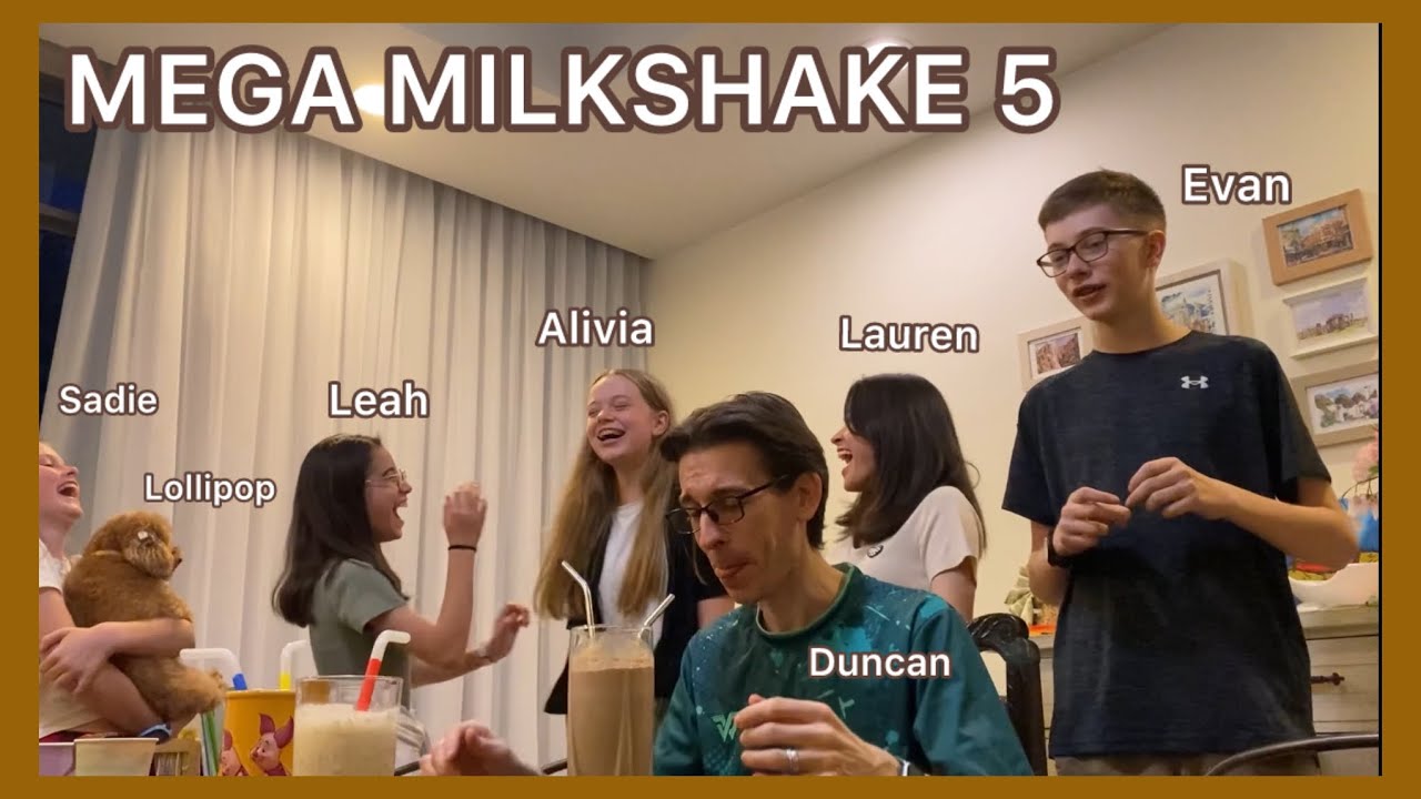 MEGA MILKSHAKE 5 CHALLENGE! - YouTube