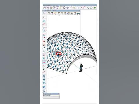 How to create a geodesic dome-shaped building in SketchUp using The Bz toolbar Plugin? - YouTube