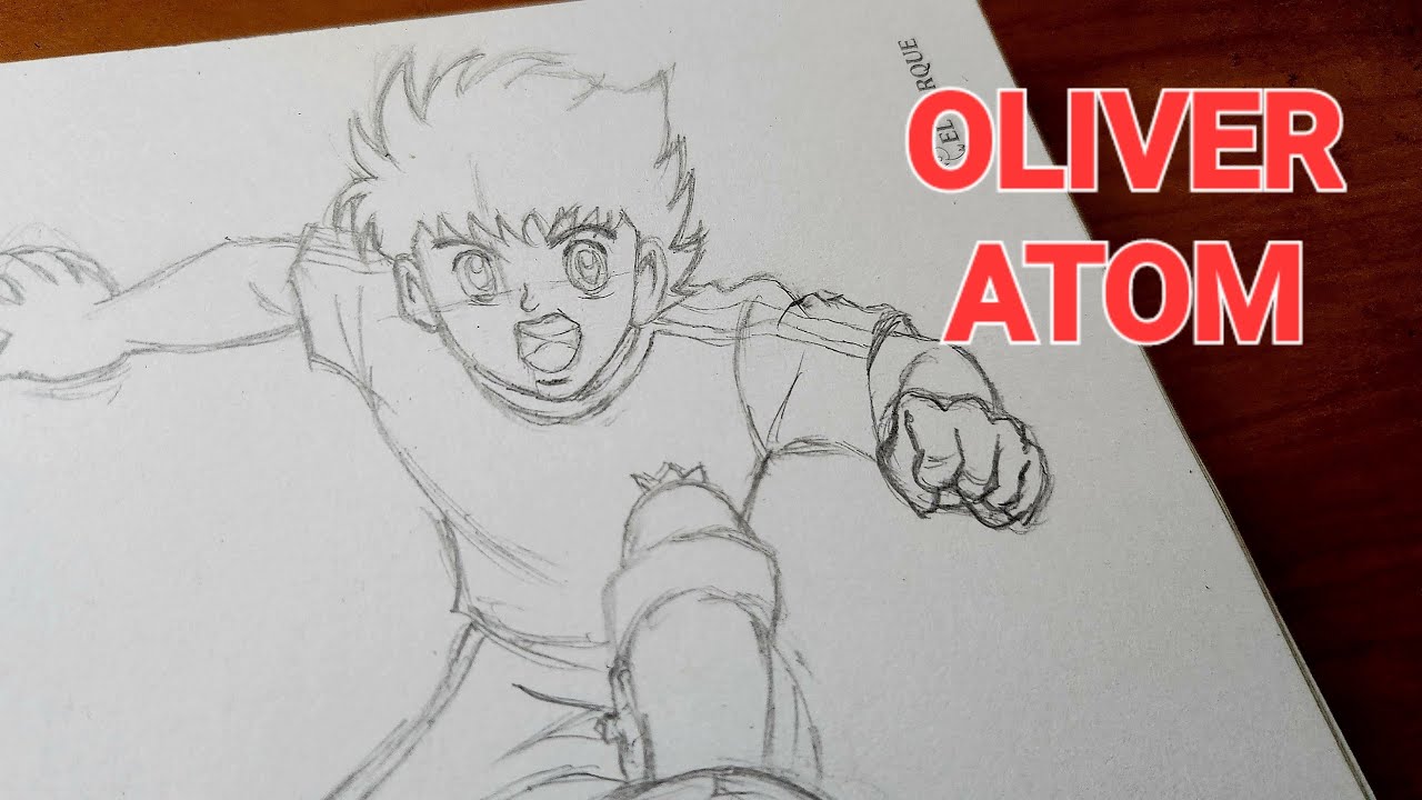 como DELINEAR y SOMBREAR el BOCETO de OLIVER ATOM - emitiendo en ...