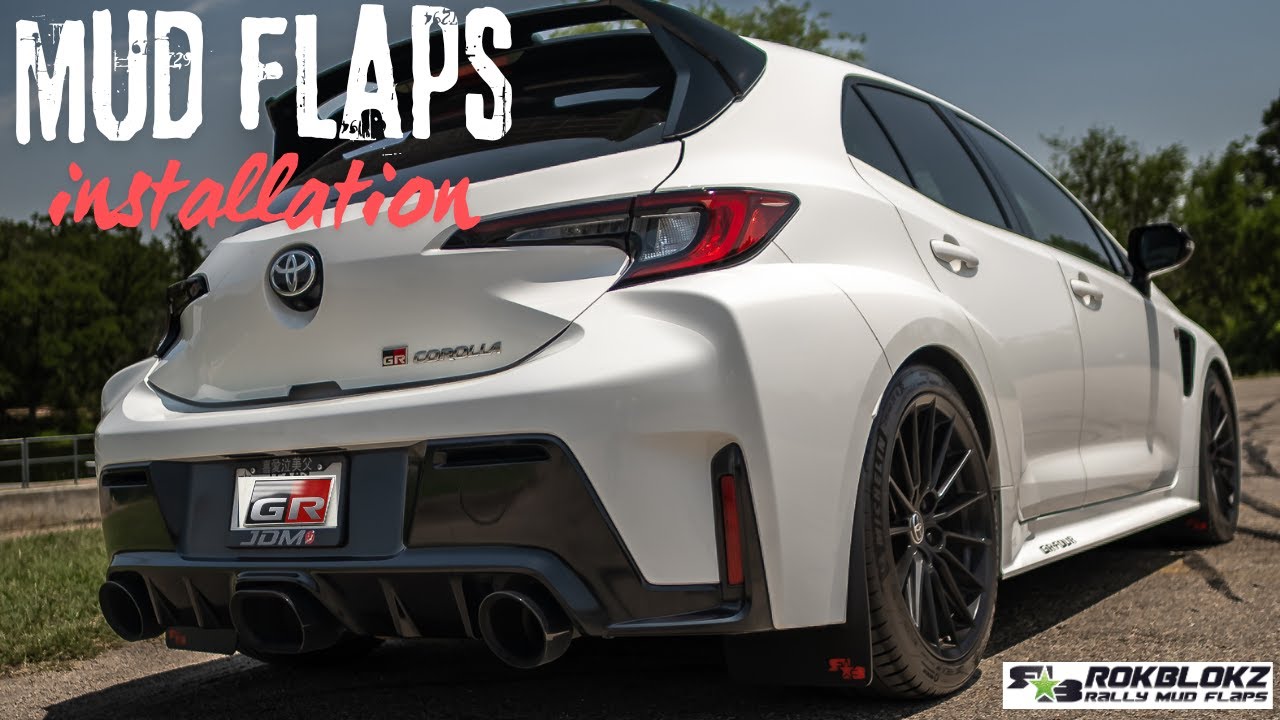 GR Corolla Rally Mud Flaps - YouTube