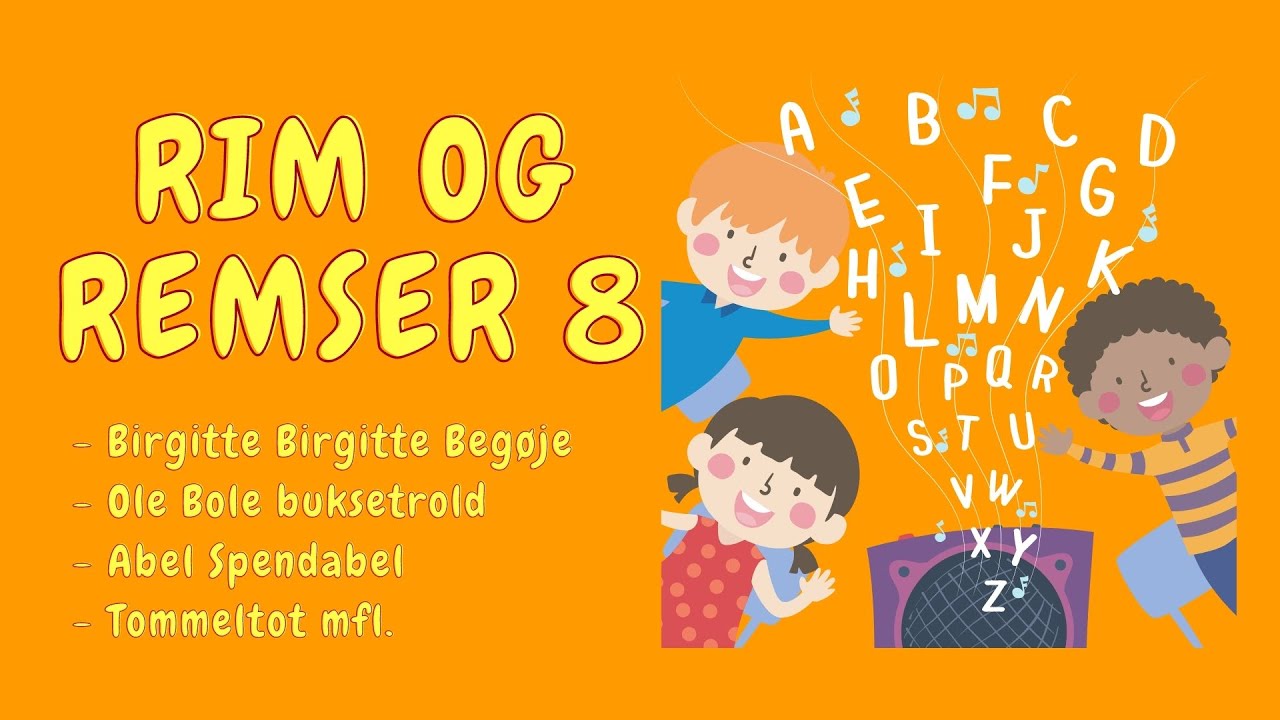 Rim og remser for børn med billeder og tekst | Birgitte Birgitte Begøje ...