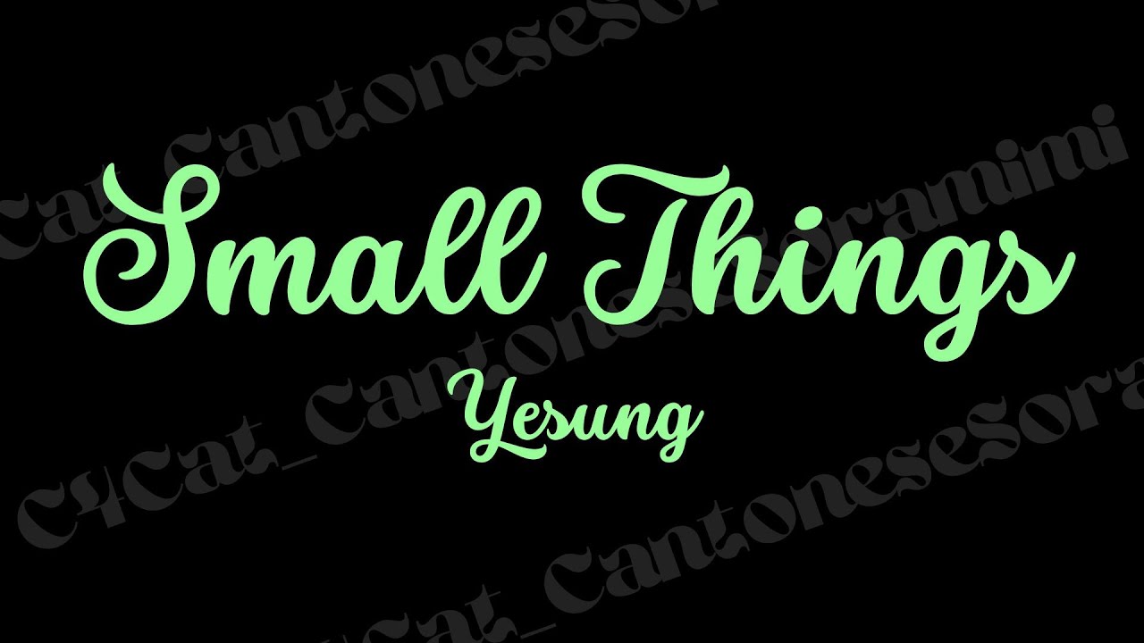 Yesung - Small Things - YouTube