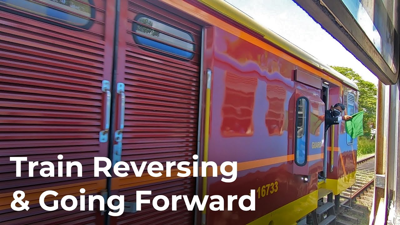 Train Reversing and Going a Slow Train Race in Sri Lanka! - YouTube