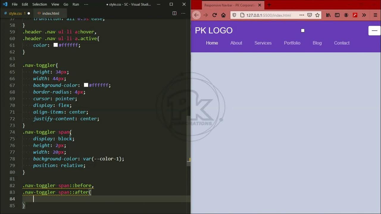 Membuat Navbar Responsif Menggunakan Html Css Tanpa Javascript Plokoding Youtube 1165