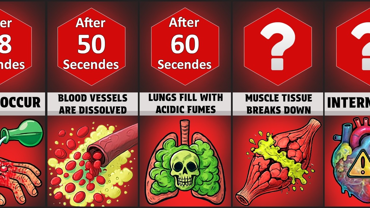 Timeline: What Happens If You Fall Into Acid ? - YouTube