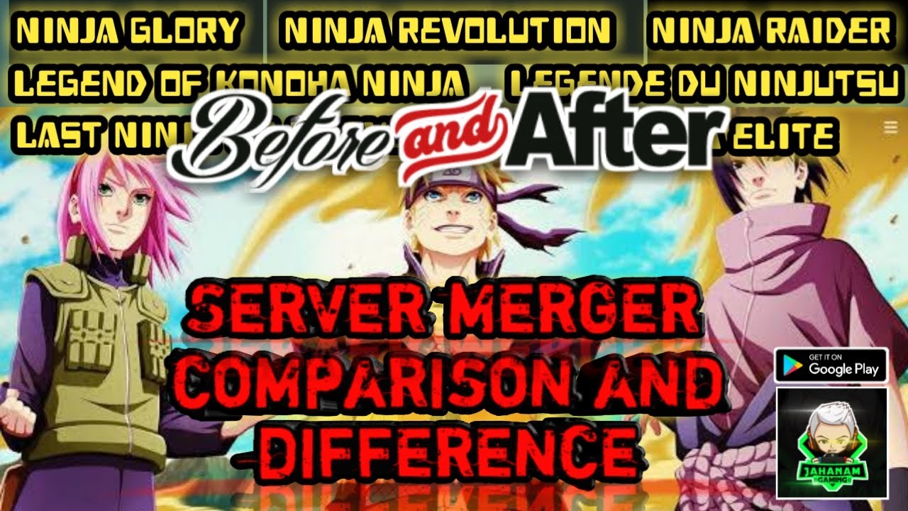 BEFORE AND AFTER SERVER MERGER NINJA GLORY / LAST NINJA IDLE ADVENTURE ...