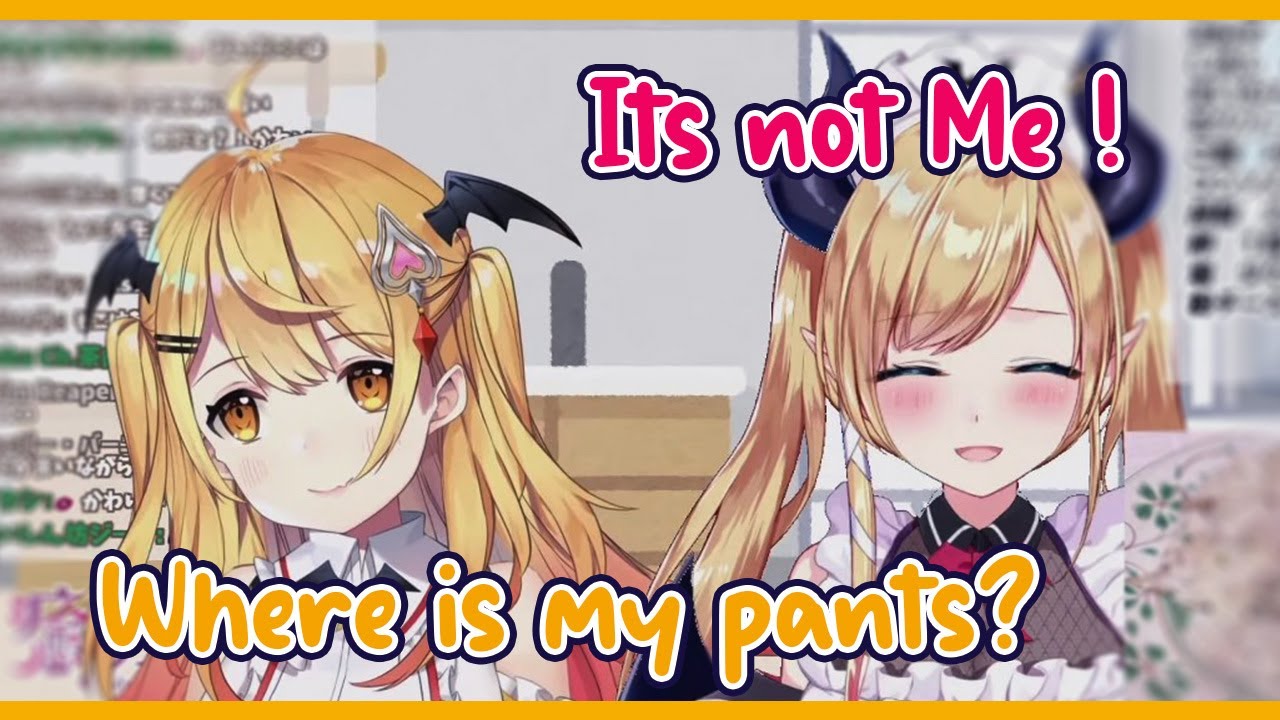【English Sub】 Mel wake up with no pants feat. Choco sensei 【Hololive ...