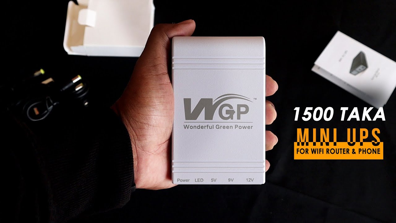 Best WGP Mini UPS for Wifi Router (Up to 12hrs backup) - Also work as ...
