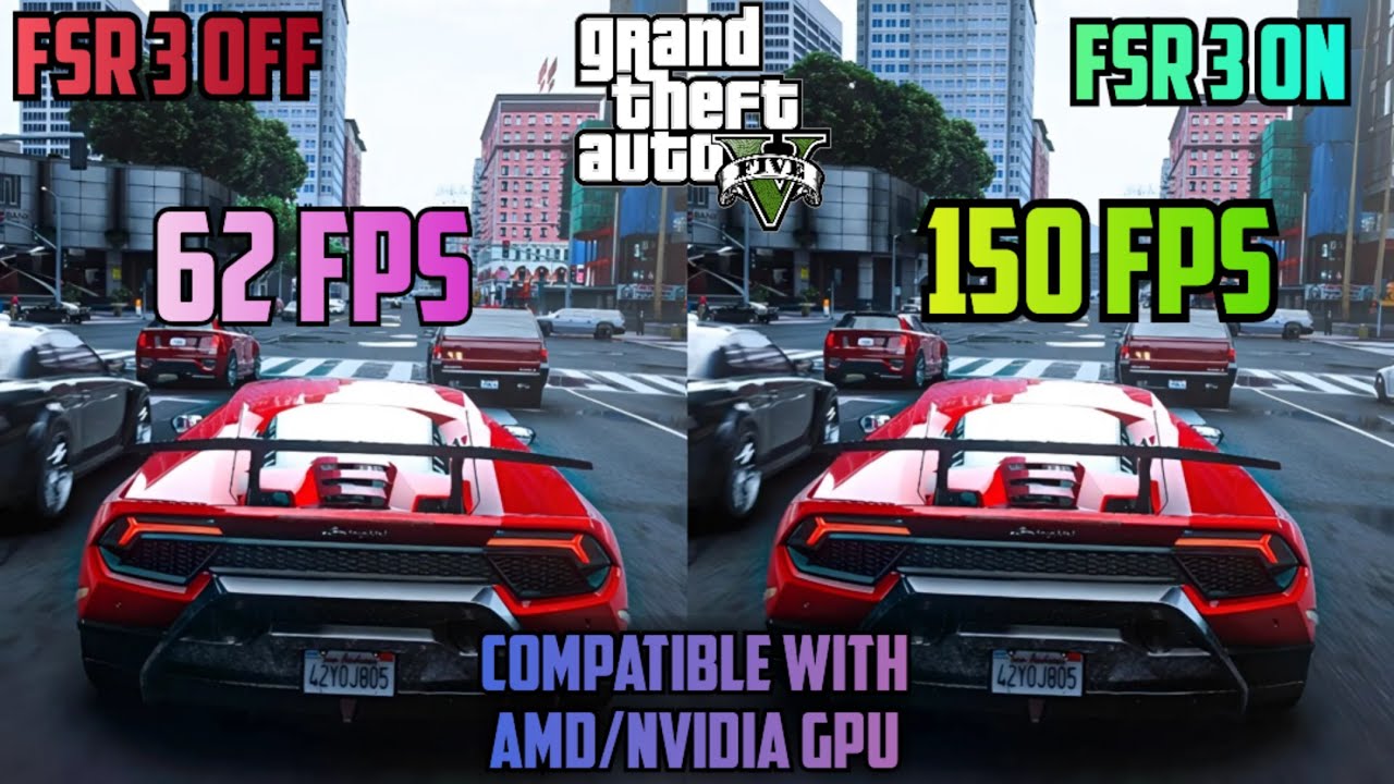 How to install fsr 3 mod in gta 5 in 2024 and boost fps - YouTube