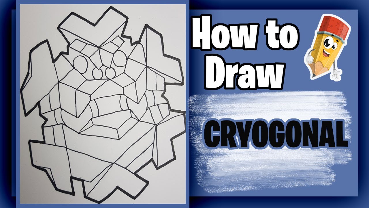 How To Draw Cryogonal From Pokemon Gen 5 Step By Step Drawing - YouTube
