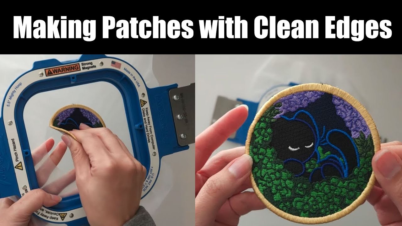 Making Patches with Clean Edges - Machine Embroidery Tutorial - YouTube