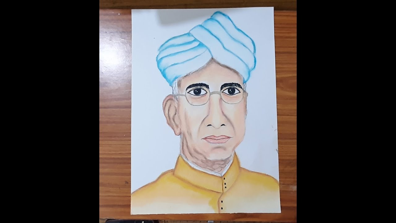 #Dr. Sarvepalli Radhakrishnan Sketch drawing - step by step - YouTube
