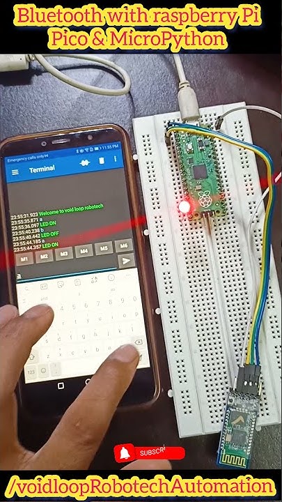 UART Bluetooth with Raspberry Pi pico and microPython #shorts - YouTube