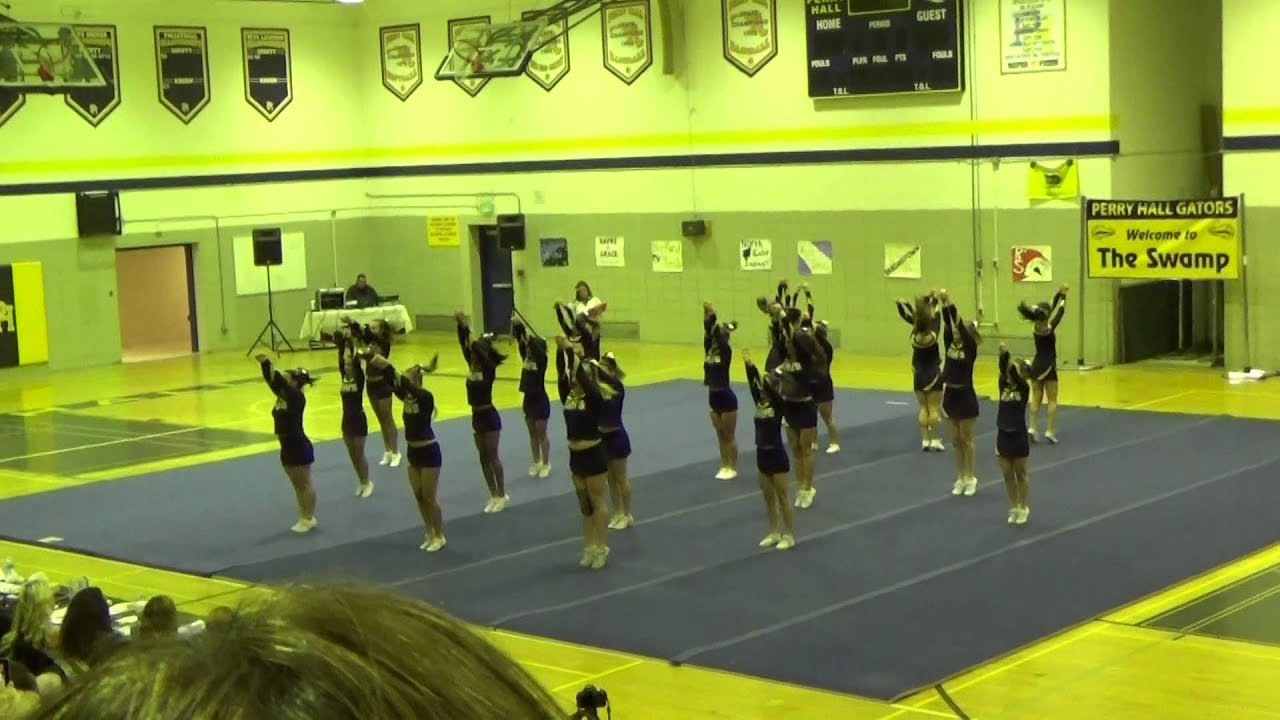 RHHS varsity cheer perry hall invitational 2014 - YouTube