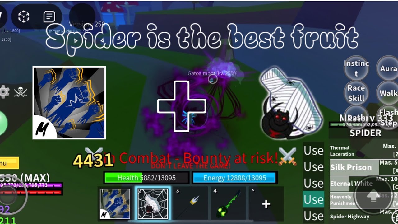 Spider rework is Broken for pvp[Mobile]bloxFruits| - YouTube