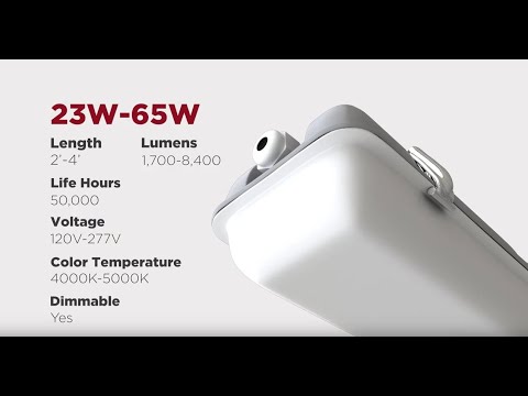 LED Vapor Tight Fixtures | PLT Product Video - YouTube