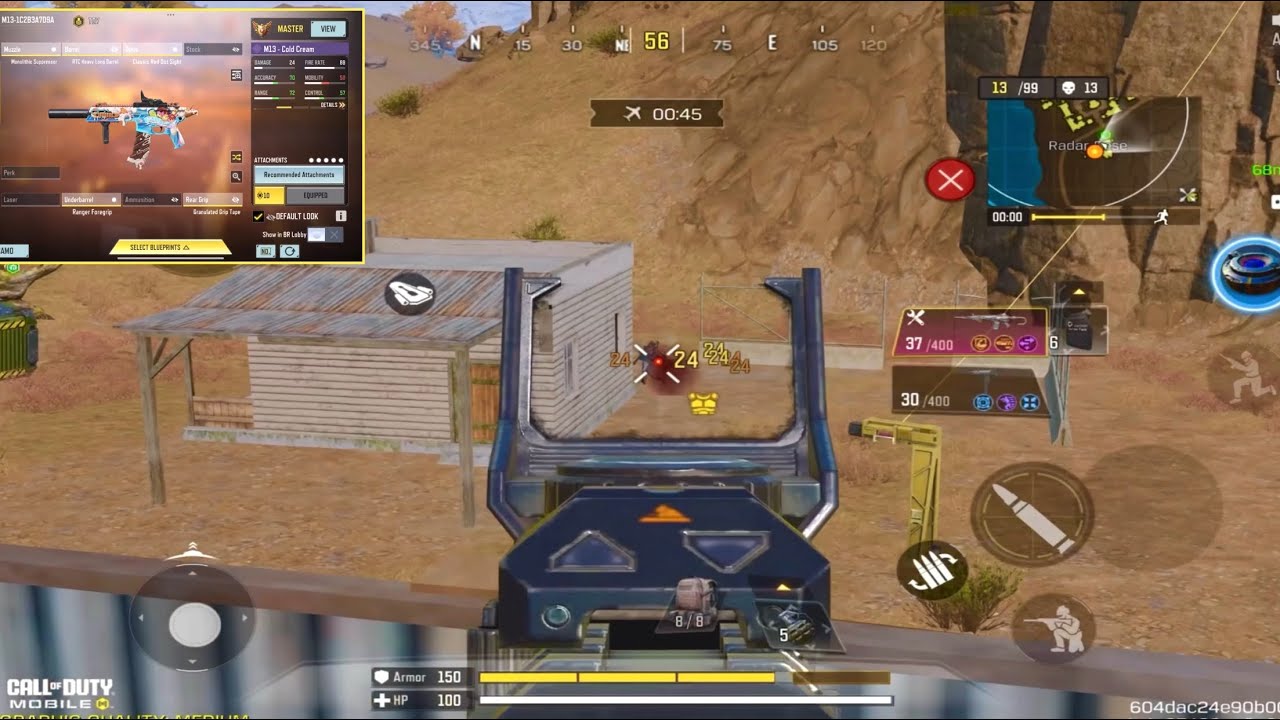 Finally M13 has no recoil in season 5 with RED DOT loadout | Best M13 ...