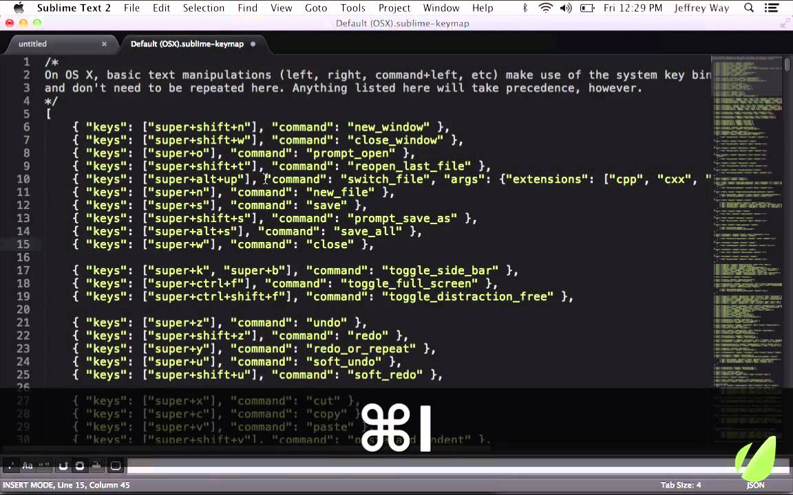 Sublime Text 2 tutorial part 8: Key Bindings - YouTube