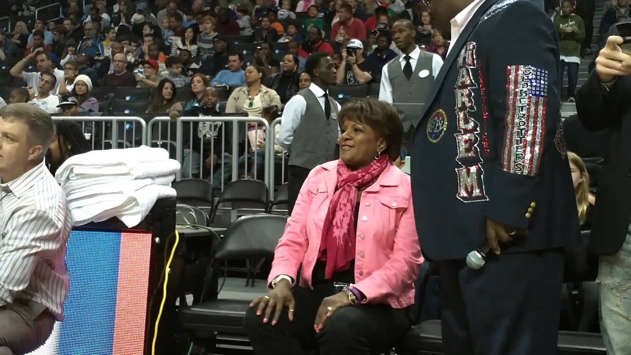 Pat Battle is recognized at Barclays Center for her role with Breast ...