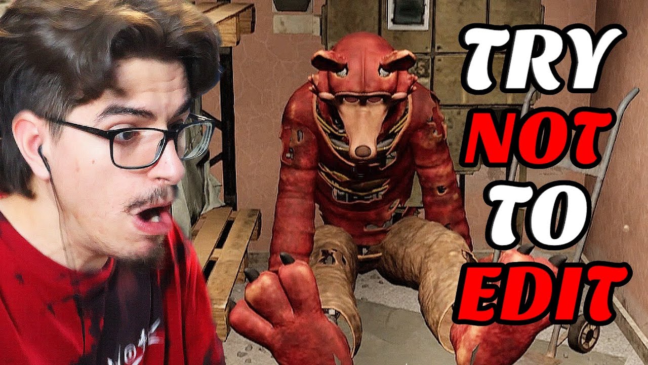 TRY NOT TO EDIT CHALLENGE (Horror Game Edition) - YouTube