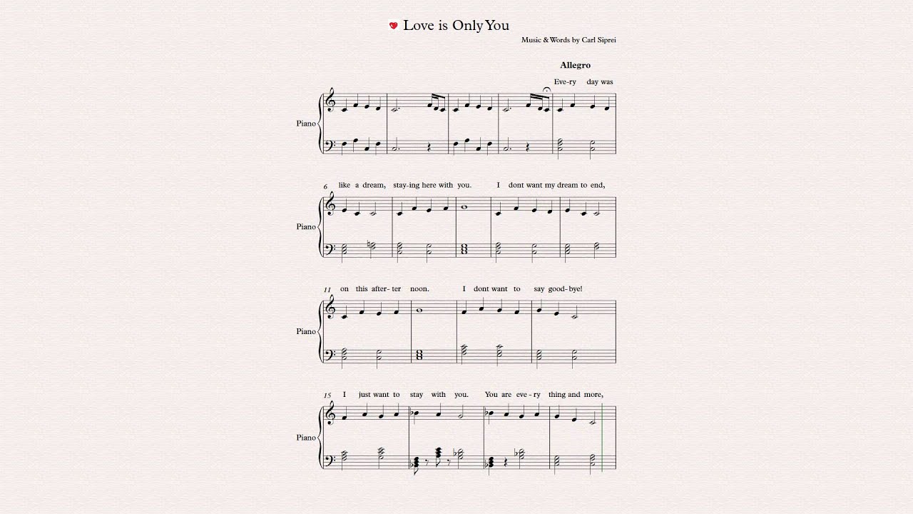 Love is only You - YouTube