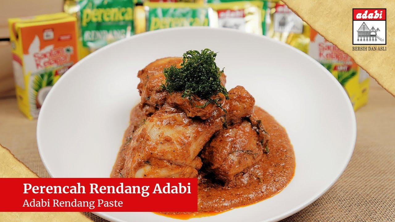 RESIPI RENDANG ADABI - YouTube