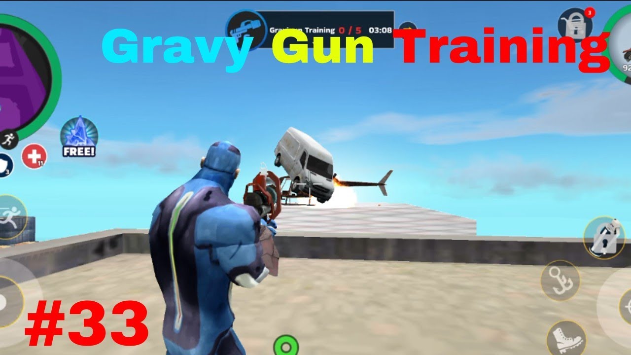 Rope Hero Mafia City: Gravy Gun Training!! Rope Hero Mafia City Hindi ...