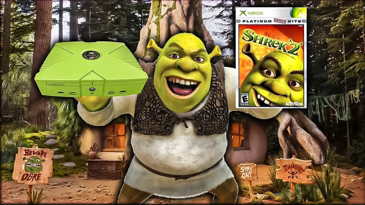 Playing Shrek 2 On The Mountain Dew Xbox - YouTube