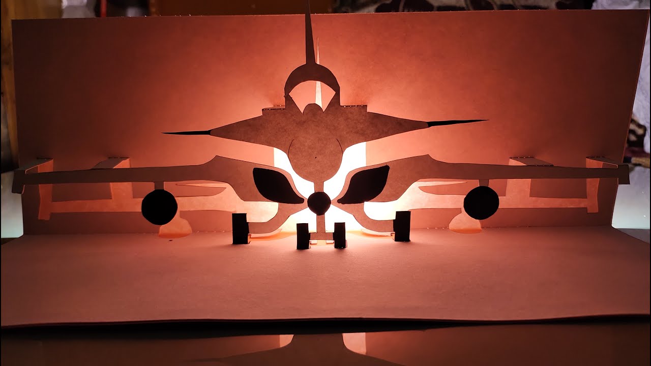 Rafale jet pop up card - YouTube