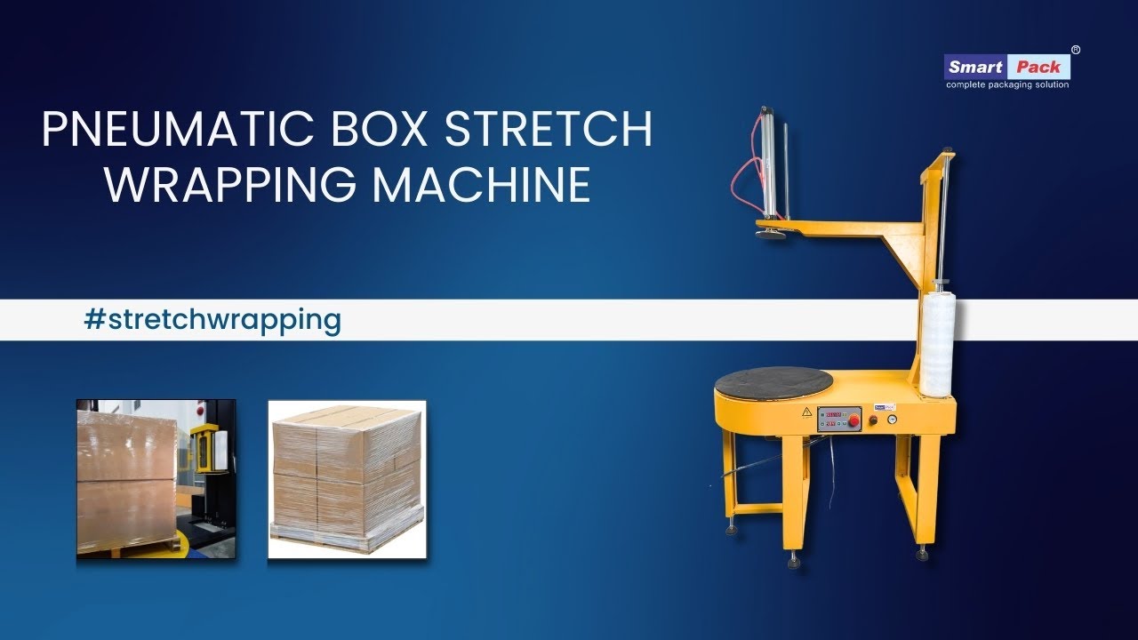 Smart Pack Pneumatic Box Stretch Wrapping Machine Contact- 9109108483 ...