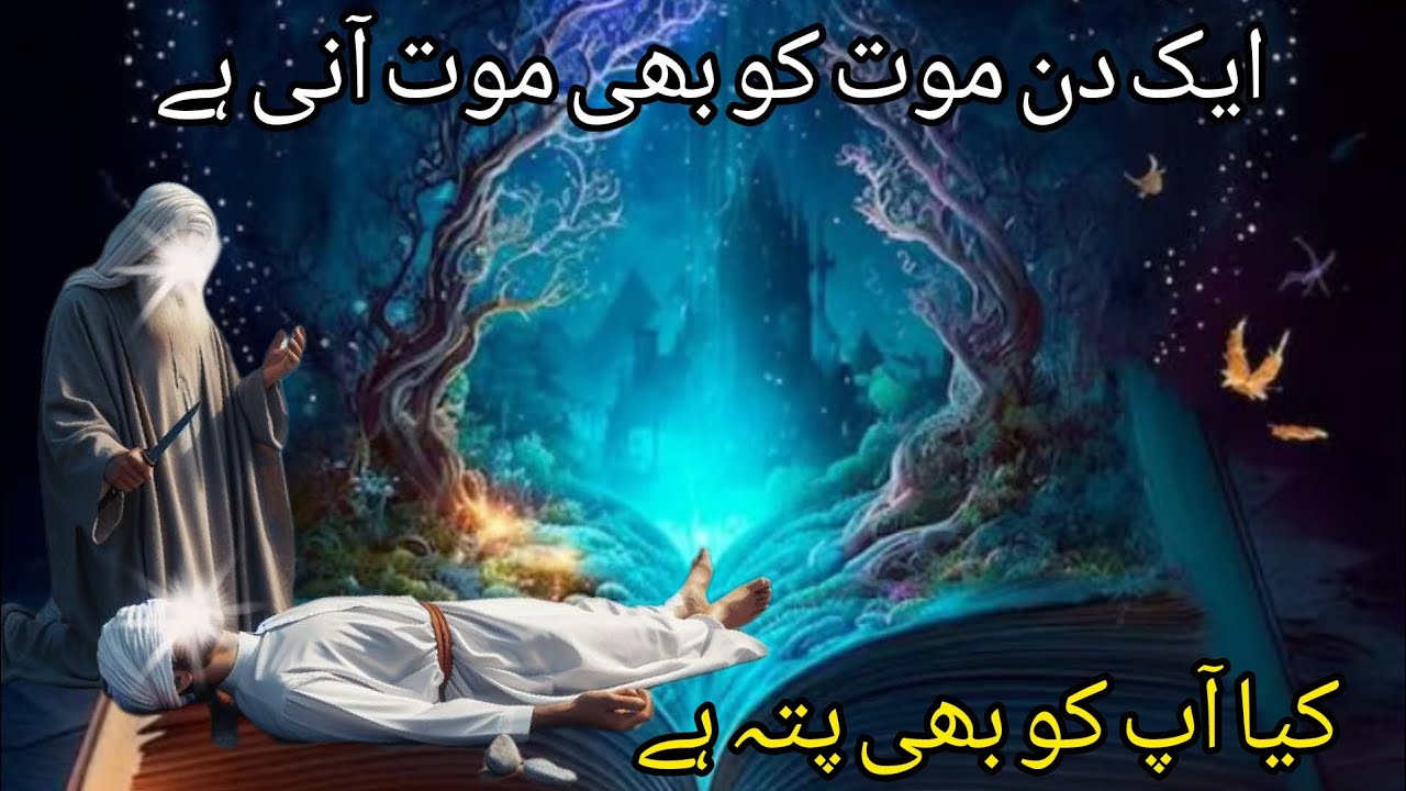 Do you even know one day death is also death|mot ko bhi mot aani hia ...